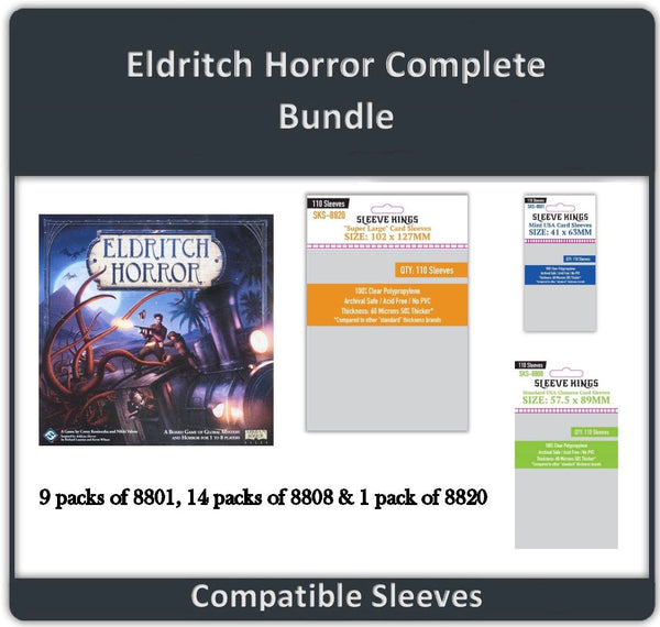 Eldritch Horror Compatible Sleeve Bundle - Sleeve Kings – Mayday Games EU