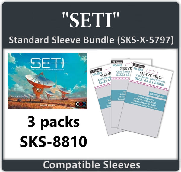 "SETI" Compatible Card Sleeve Bundle (8810x 3) – Mayday Games EU