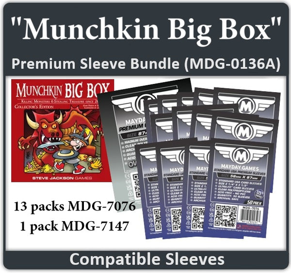 "Munchkin Big box" Compatible Card Sleeve Bundle – Mayday Games EU